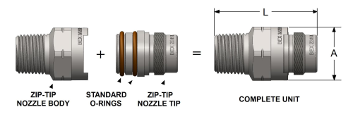 ZS3 Zip-Tip Nozzles Full Cone | BEX