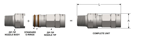 ZGS3 Zip-Tip Nozzles Full Cone | BEX