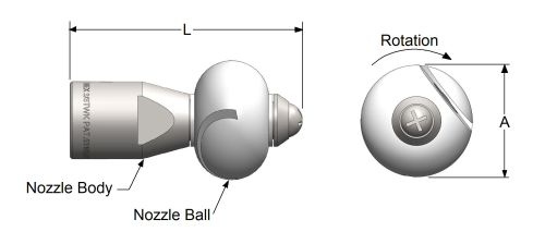 1TWK180500 Rotating Nozzles TWK - Threaded Connection | BEX