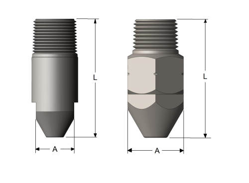 1S15280 Full Cone 15° Full Cone Nozzles S15 Threaded Full Cone Nozzle ...