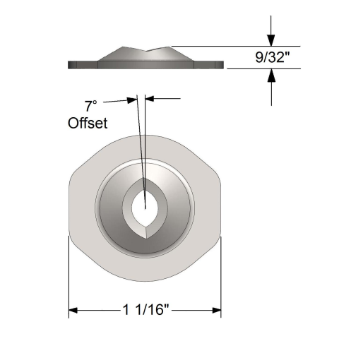 WF60124 Pulp and Paper Nozzles WF Disc-Style Shower Nozzles | BEX
